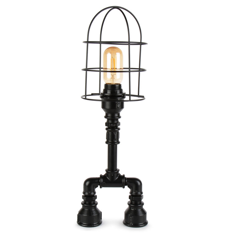 East Urban Home 100% IRON PIPE Table Lamp | Wayfair