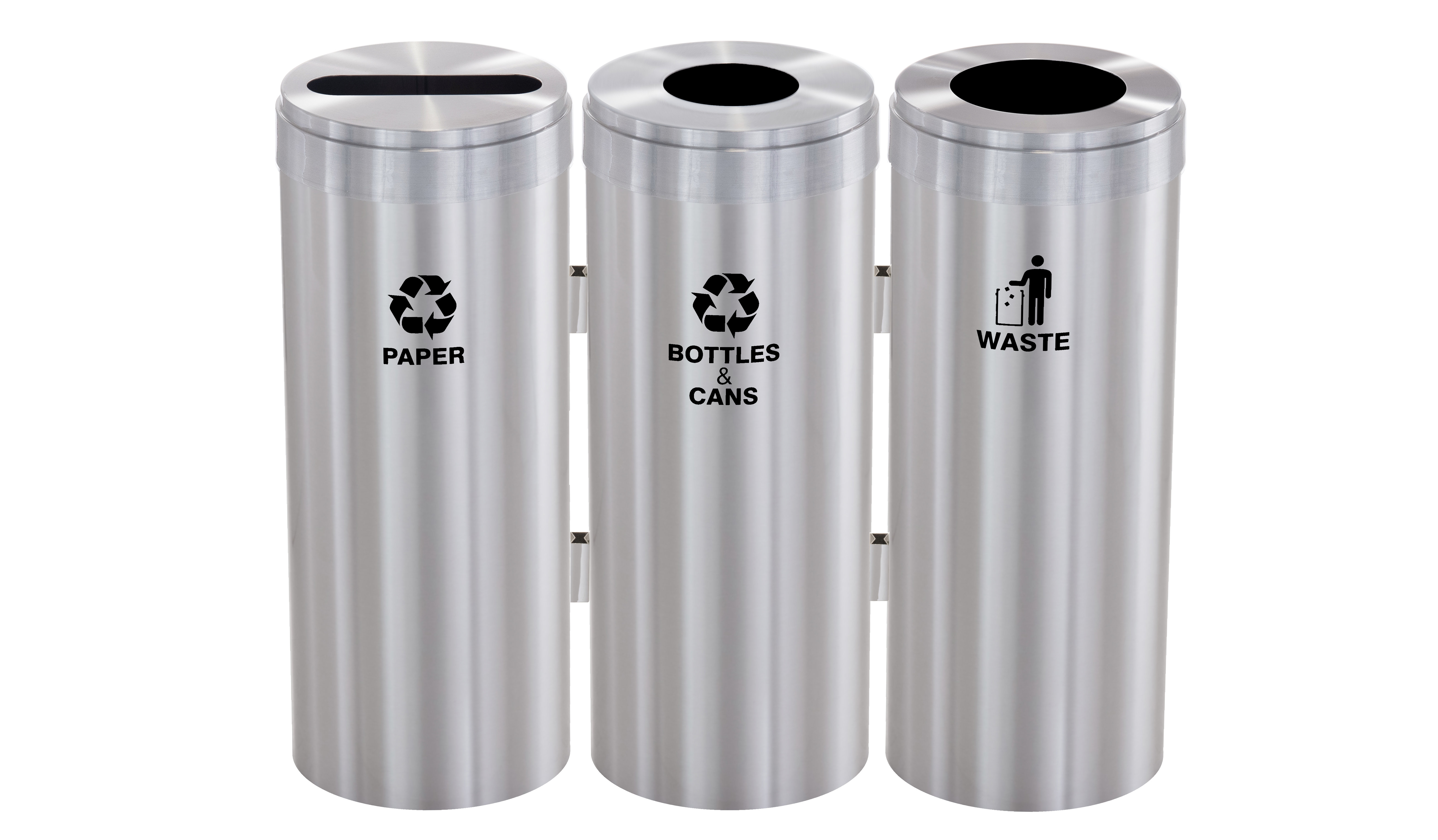 Glaro, Inc. RecyclePro Value Series Triple Unit 45 Gallon Multi ...
