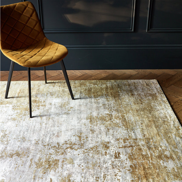 Mercury Row Alcyone Hand Tufted Cream/Gold Rug & Reviews | Wayfair.co.uk