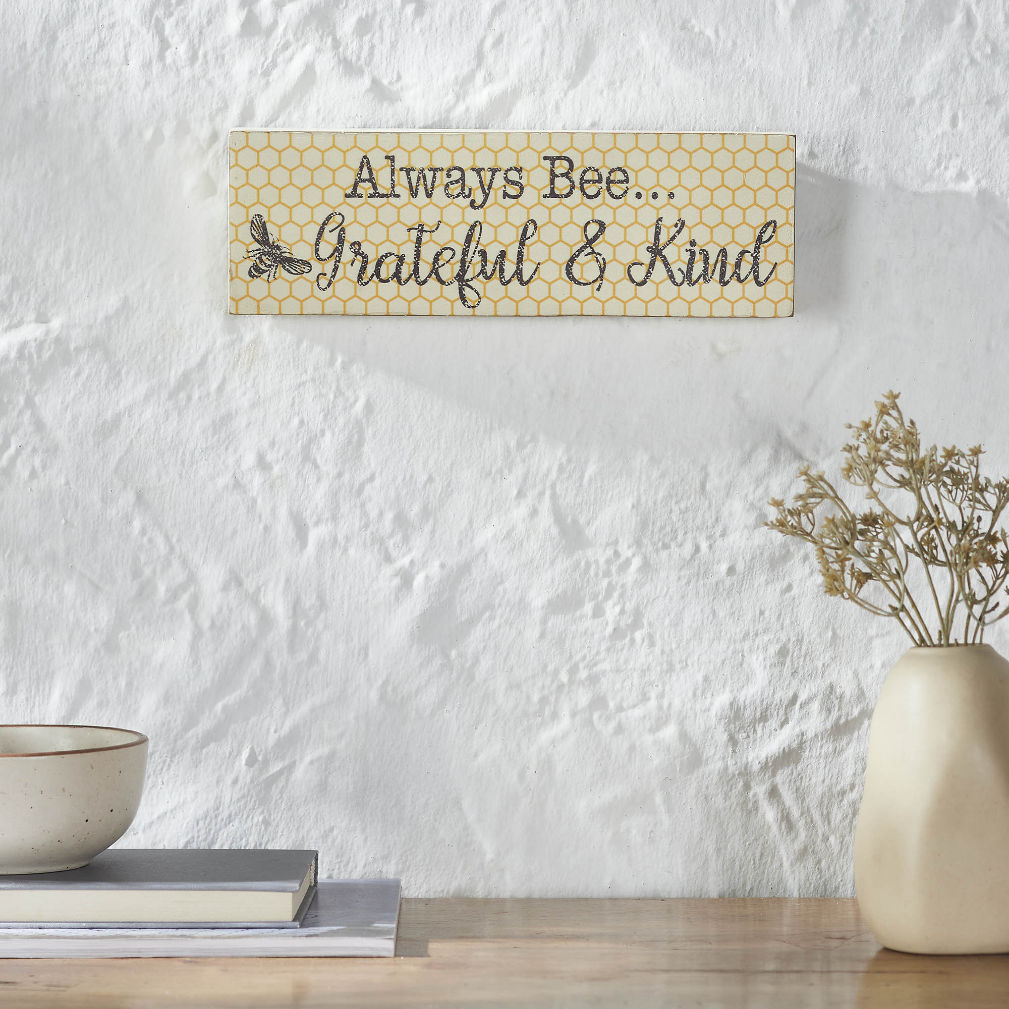 VHC Brands Buzzy Bees Always Bee ... Grateful & Kind Panneau mural en ...