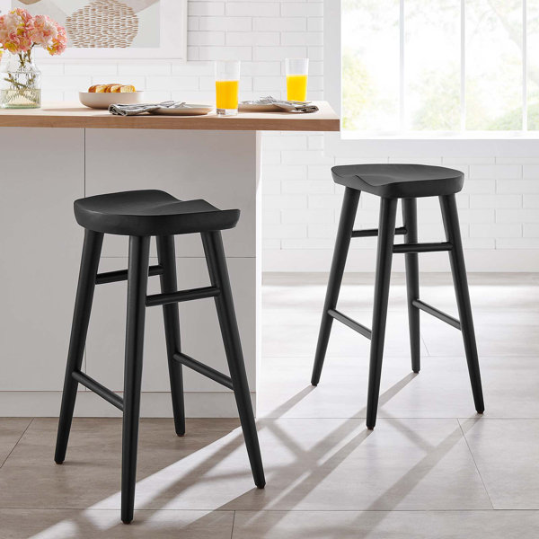 Modway Saville Solid Wood Stool | Wayfair