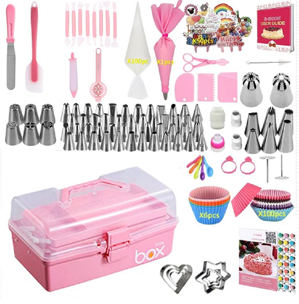 RAFOW 358pcs Cake Decorating Supplies Set: Cake Decorating Kit Cake ...