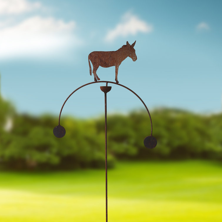 August Grove Sharptown Metal Animals Garden Stake | Wayfair.co.uk