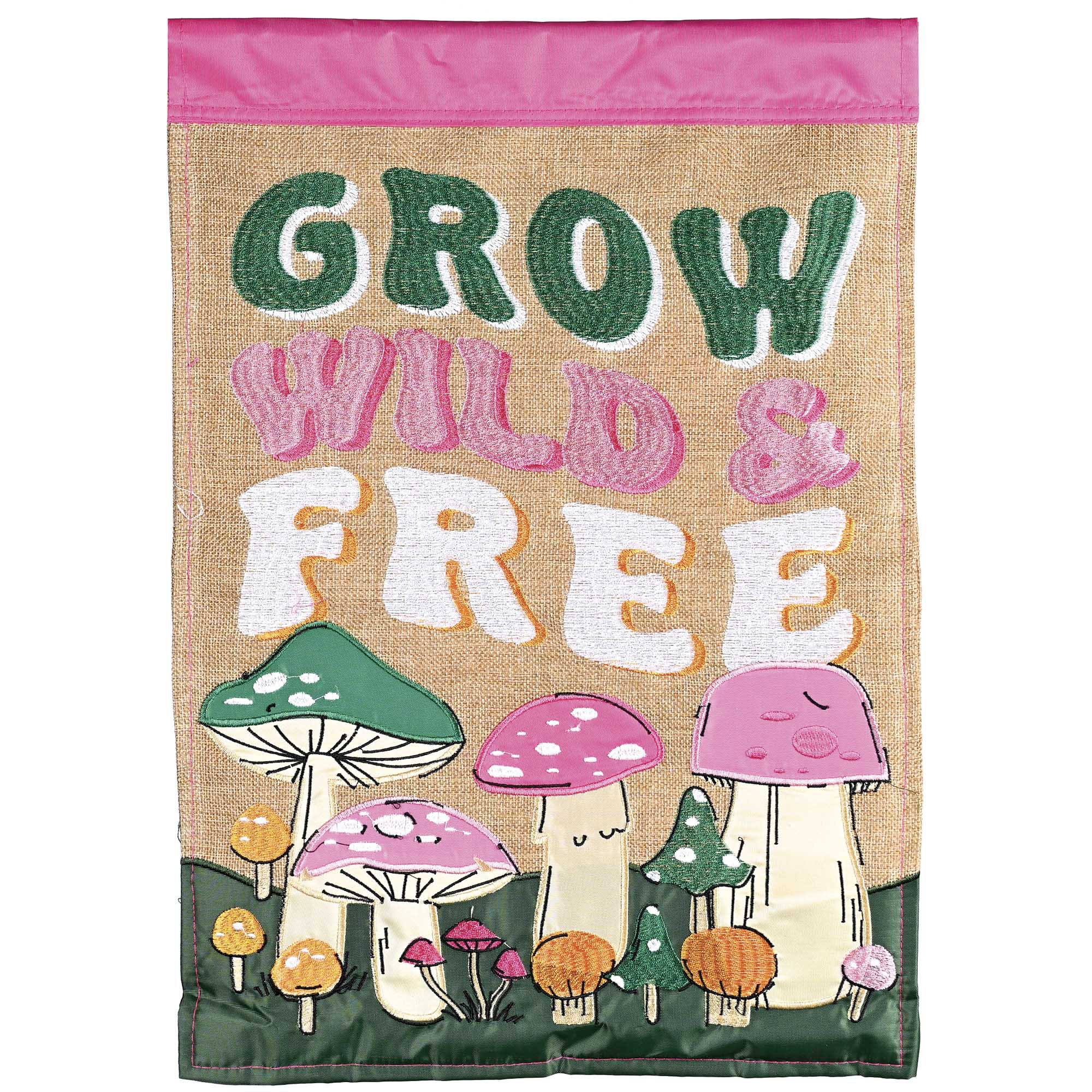 Arlmont & Co. Flag Mushrooms Grown Wild & Free 13x18 - Wayfair Canada