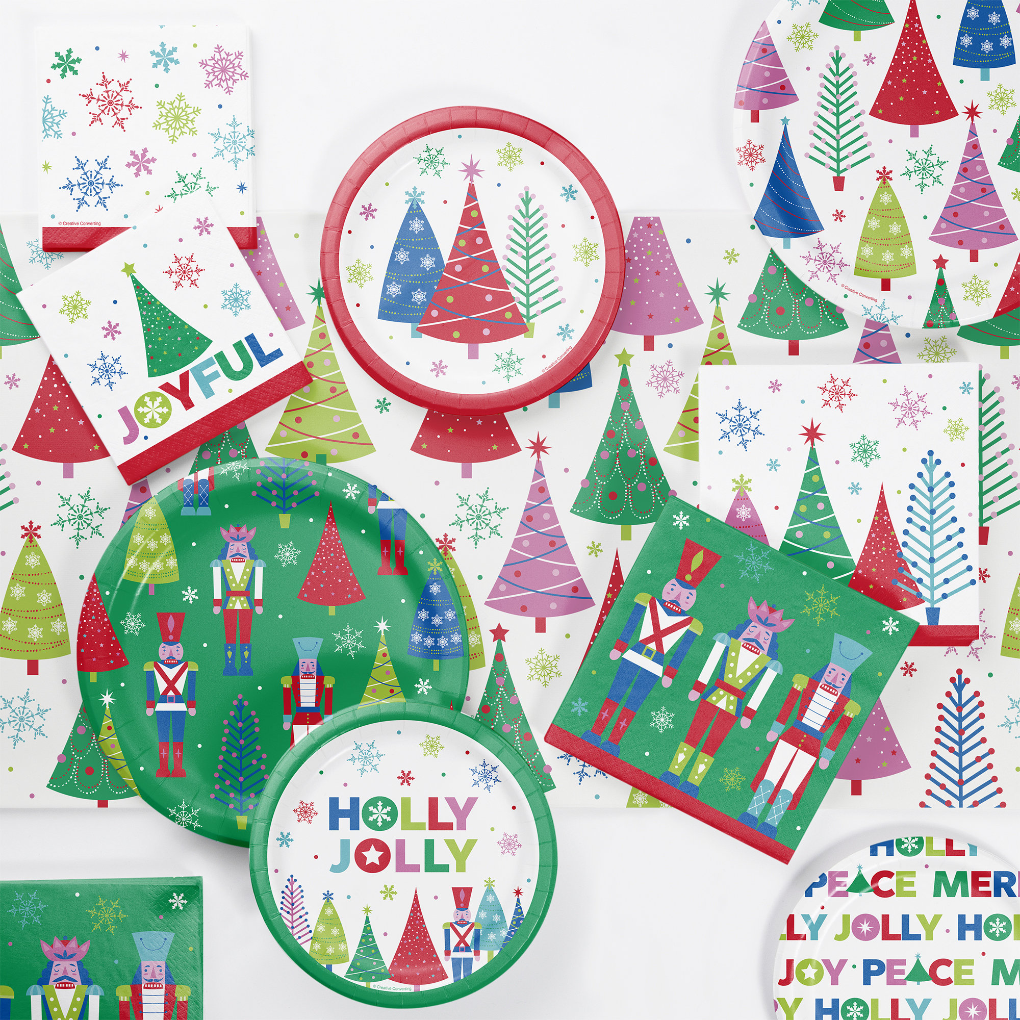 Say Hooray! Joyful and Jolly Tableware Kit, 49 ct. | Wayfair