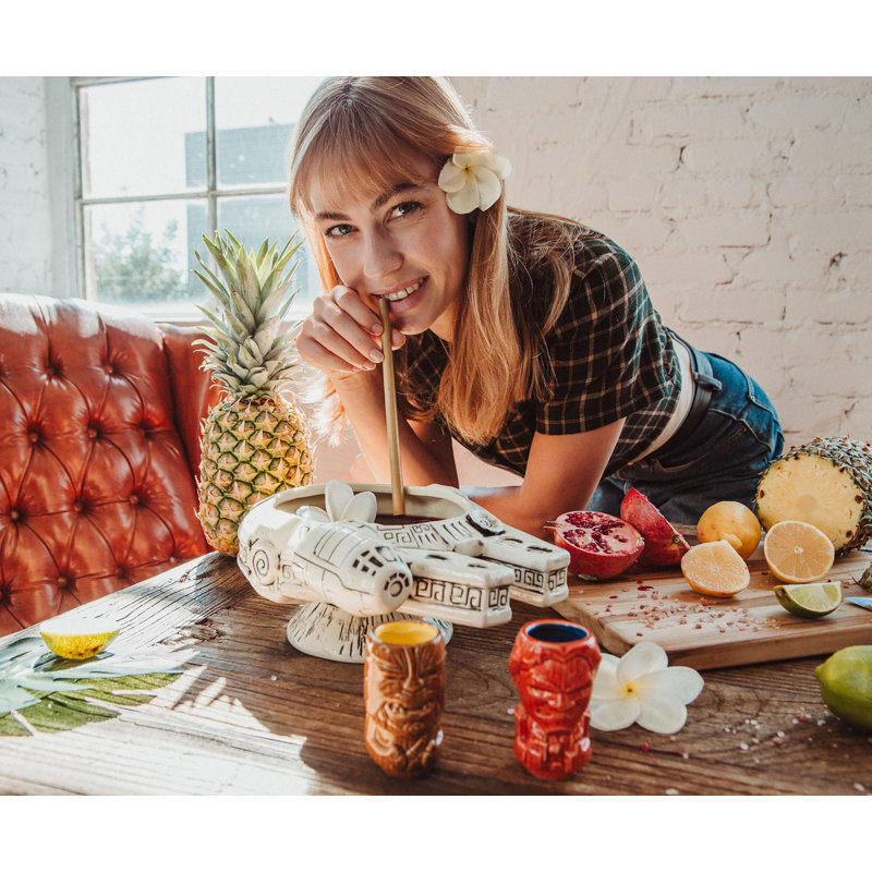 Bungalow Rose Mayzi Star Wars Millennium Falcon Punch Bowl Set With ...