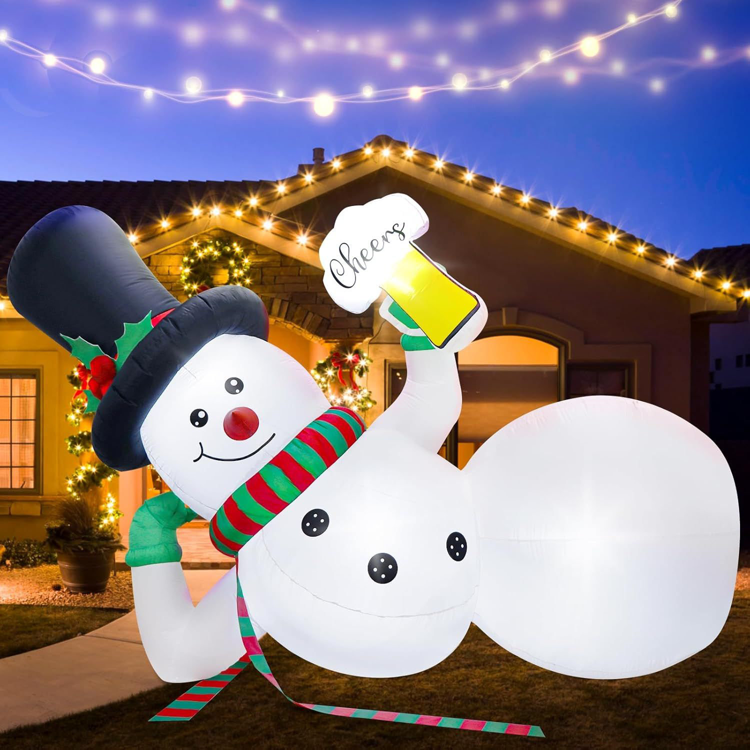 The Holiday Aisle® 10FT Christmas Inflatable Outdoor Decoration, Giant ...