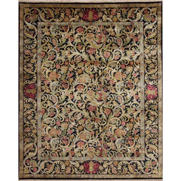 Madison Couture Rugs Edna Hand-Knotted Wool Oriental Area Rug in Blue ...