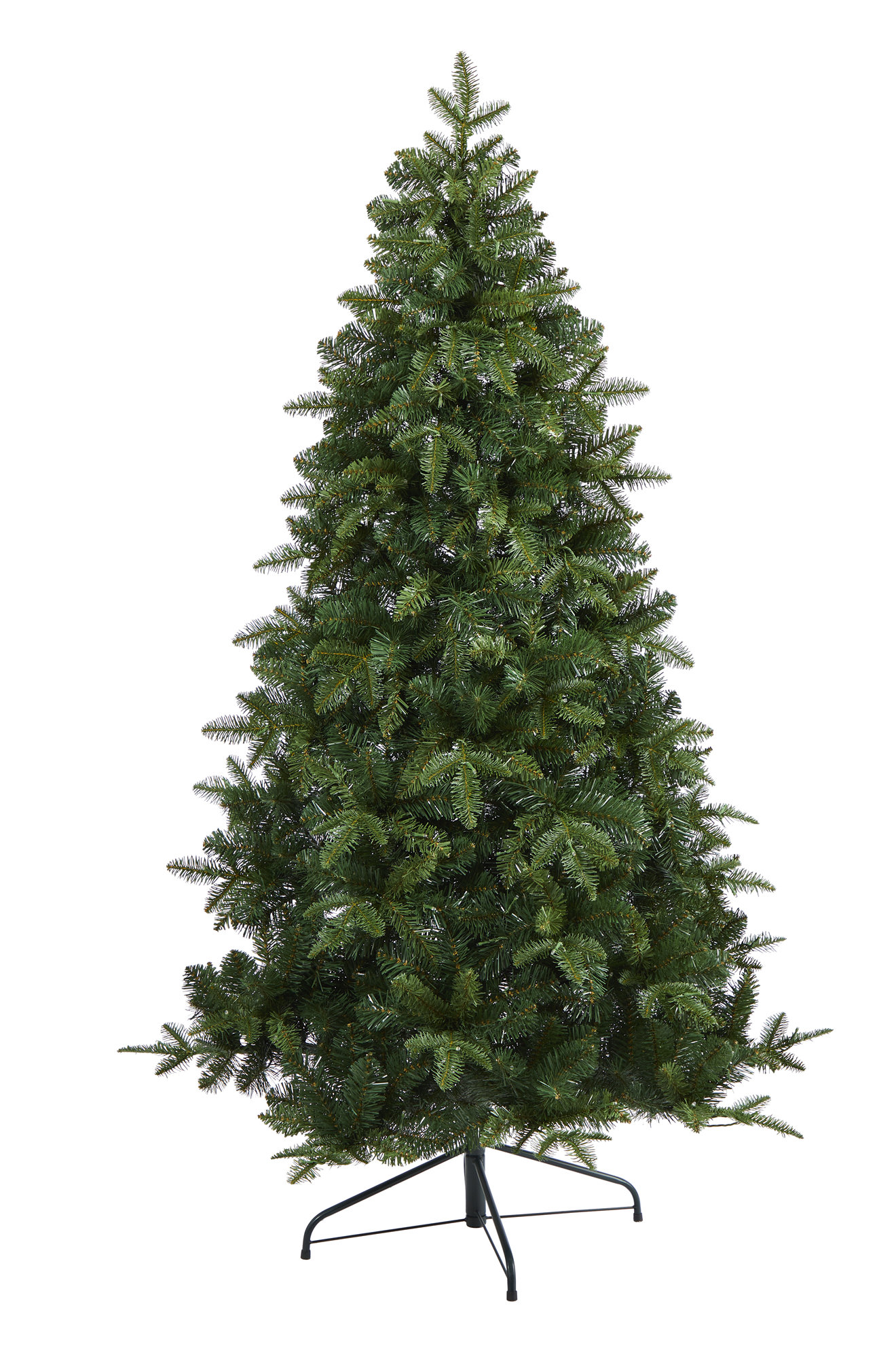 Nearly Natural 4Ft. Grand Teton Spruce Flat Back Artificial Christmas ...