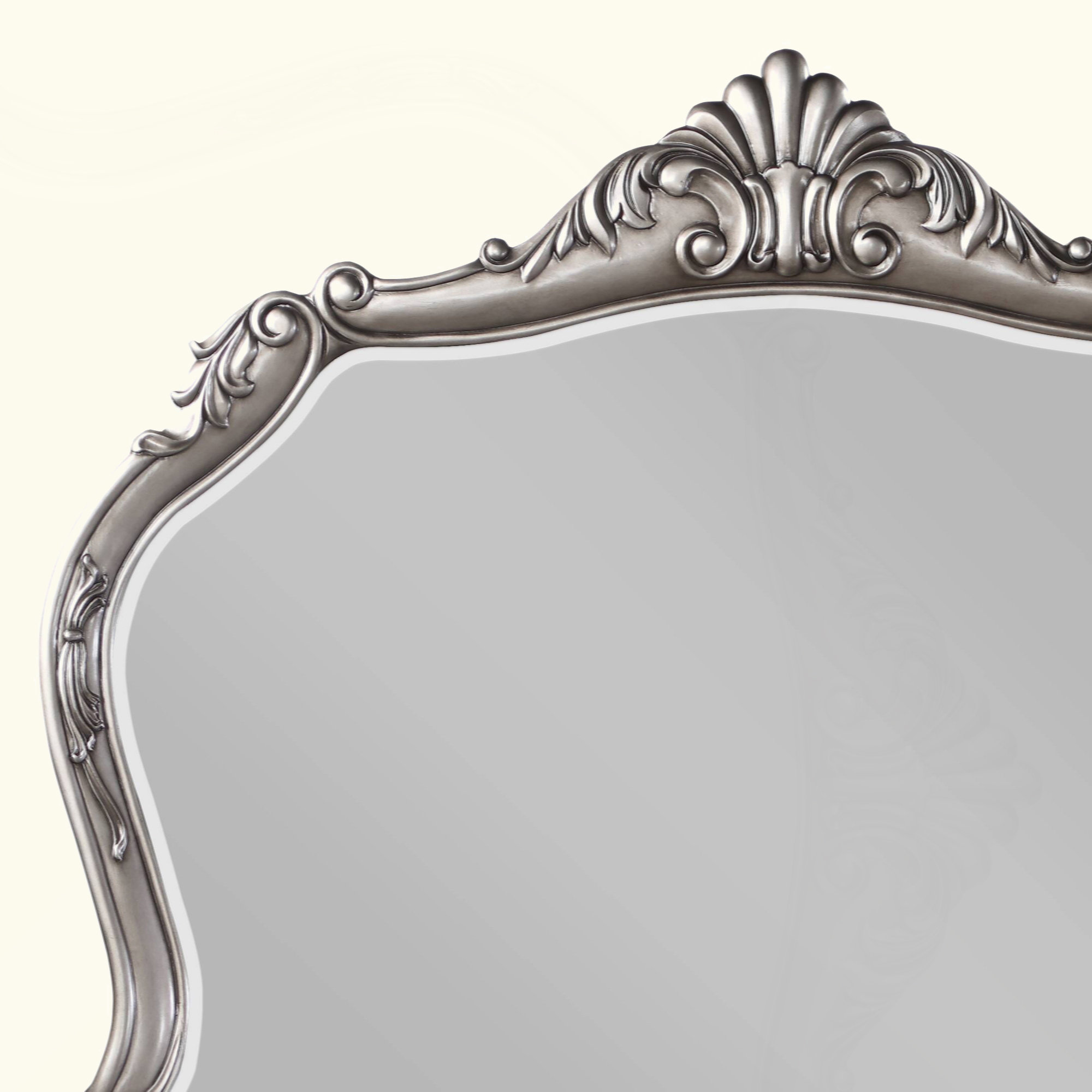 Astoria Grand Antique Platinum Finish Mirror | Wayfair