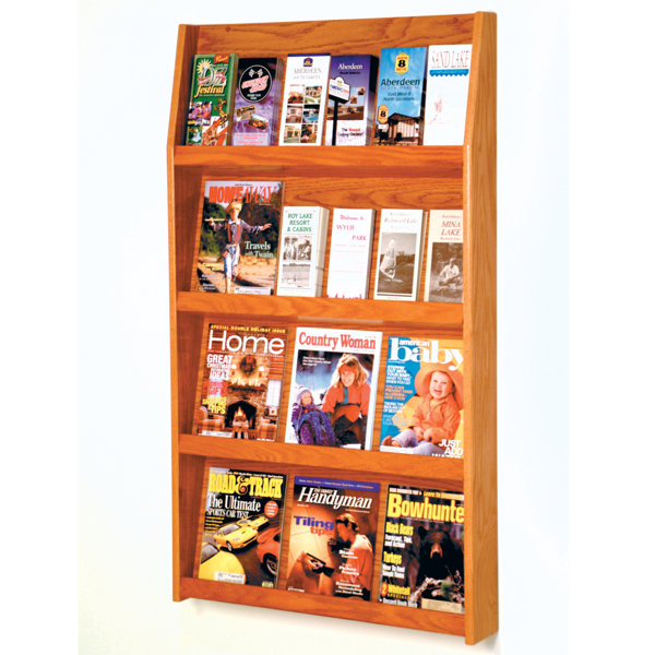 Red Barrel Studio® Caron Wood Magazine Rack & Reviews | Wayfair