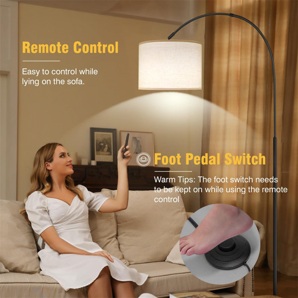 Metro Lane Danaijah 180cm Arched Floor Lamp | Wayfair.co.uk