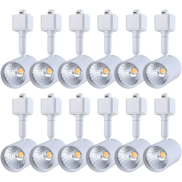 Co-t 12-Pack Led Track Light Heads For H-Type Single Circuit Rails - 6 ...