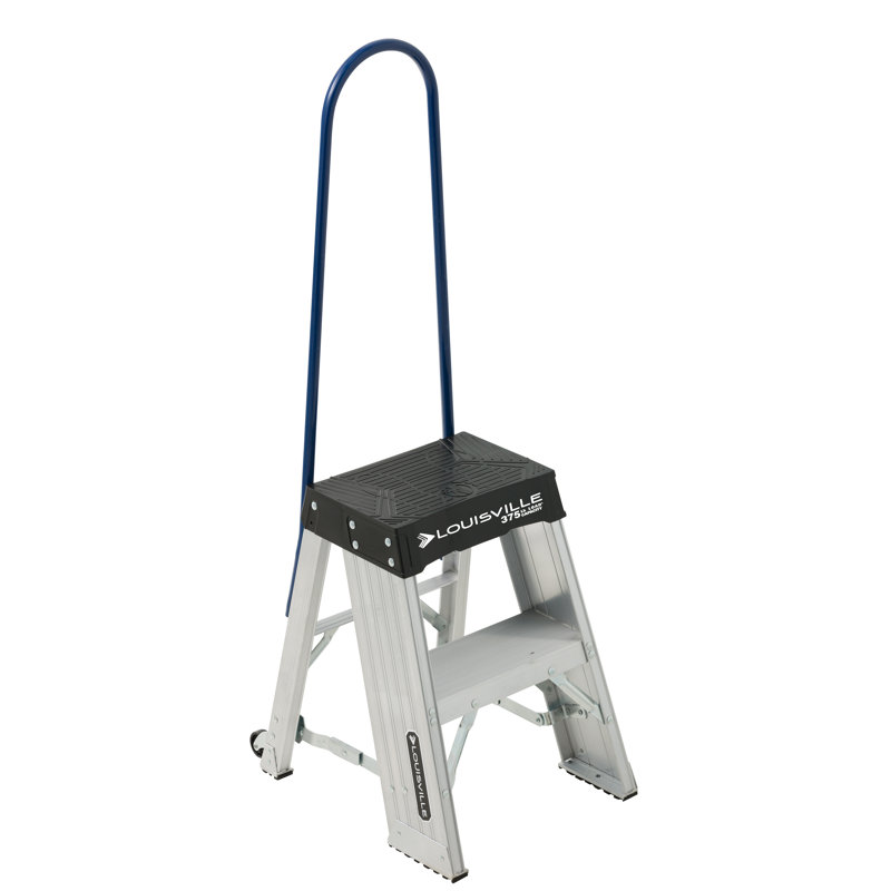 Louisville Ladder, 2 Ft, Aluminum Step Stool, Type Ia, 300 Lb Load ...