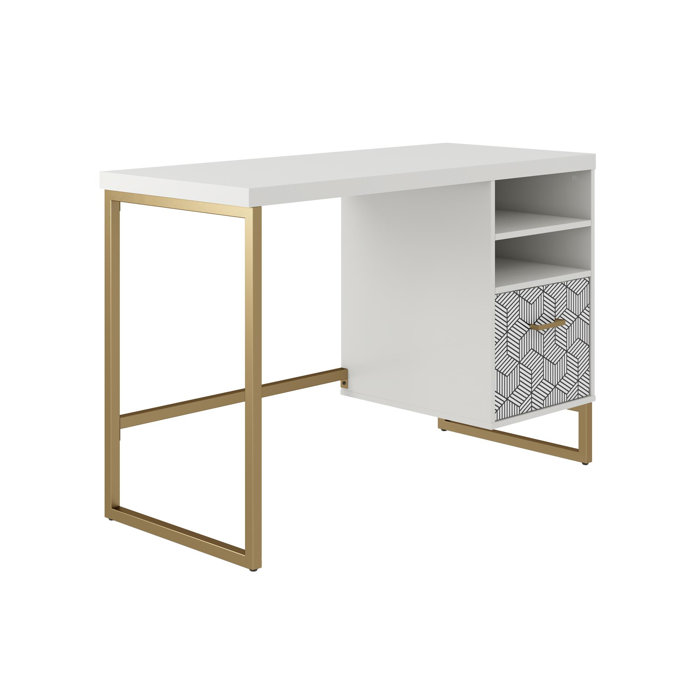 CosmoLiving by Cosmopolitan Scarlett Desk & Reviews | Wayfair