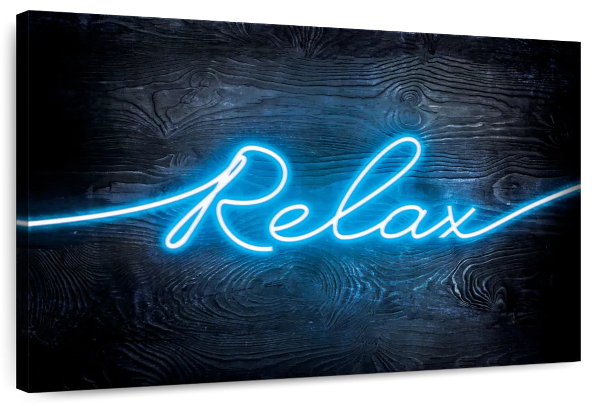 Ebern Designs Tergel Relax Blue Neon | Wayfair