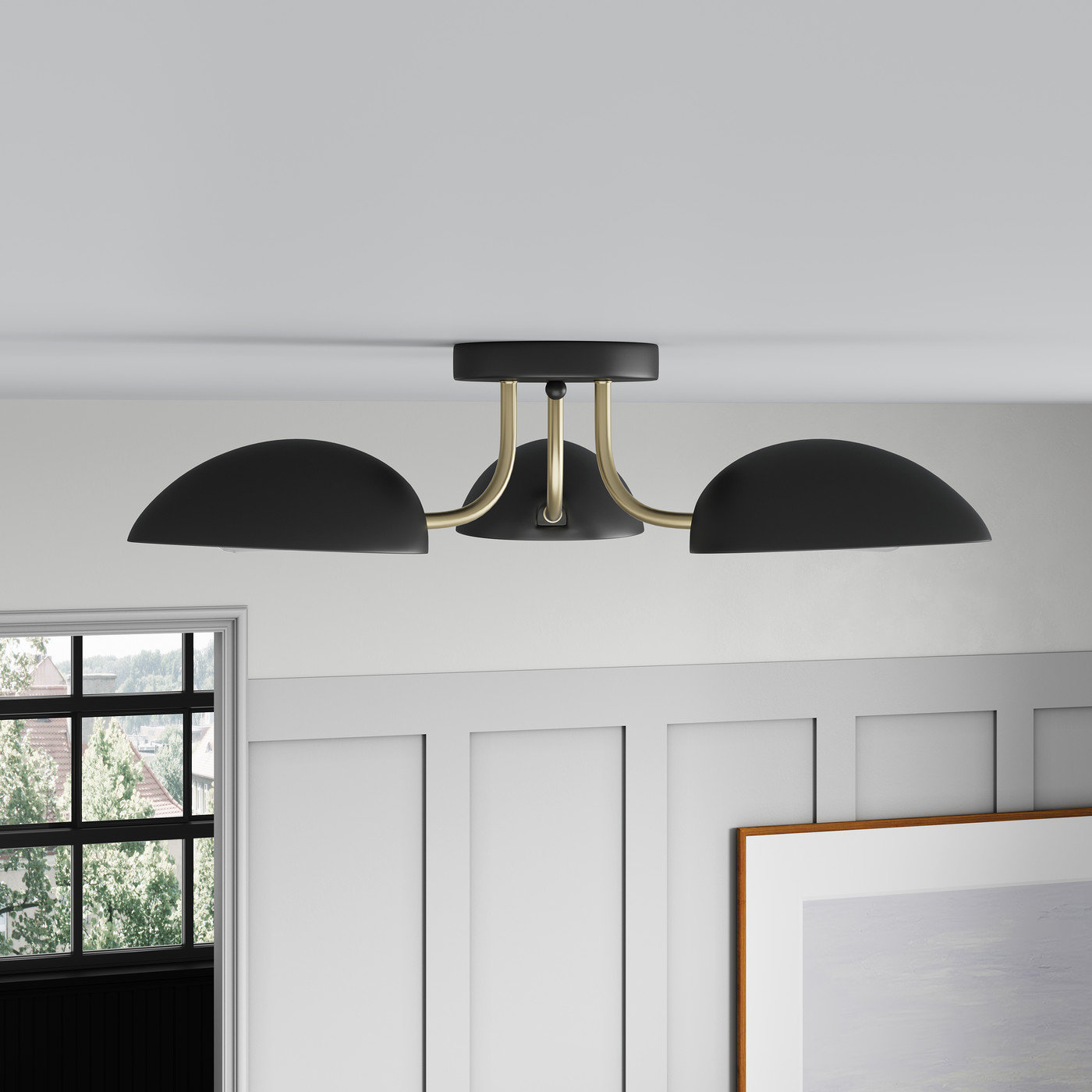 Wrought Studio Jayvone Semi Flush Mount - Wayfair Canada