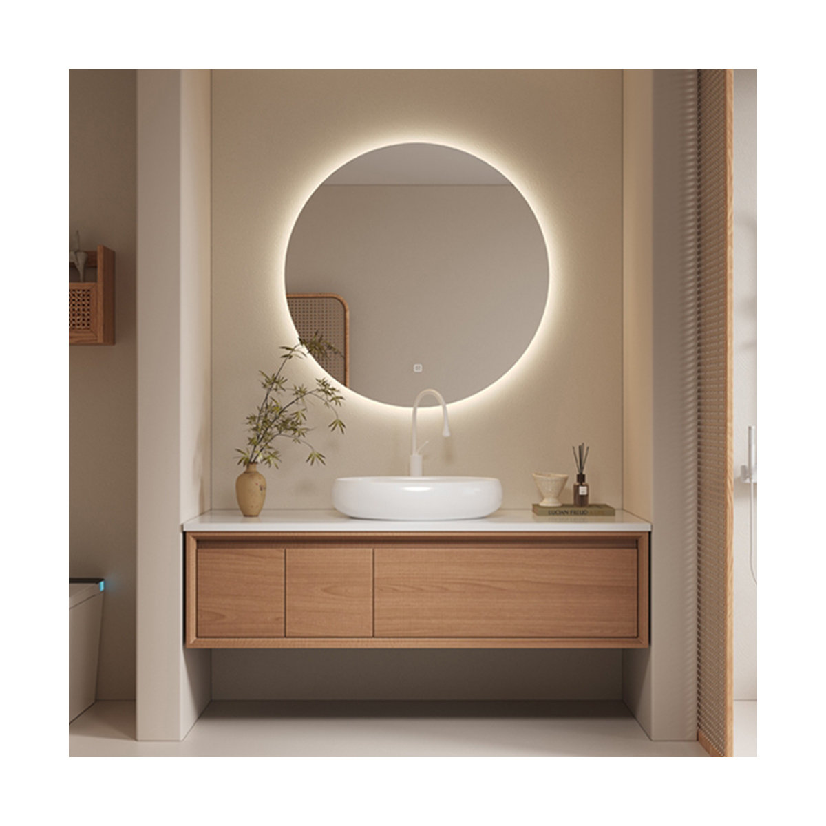 Backop Log style simple bathroom cabinet | Wayfair