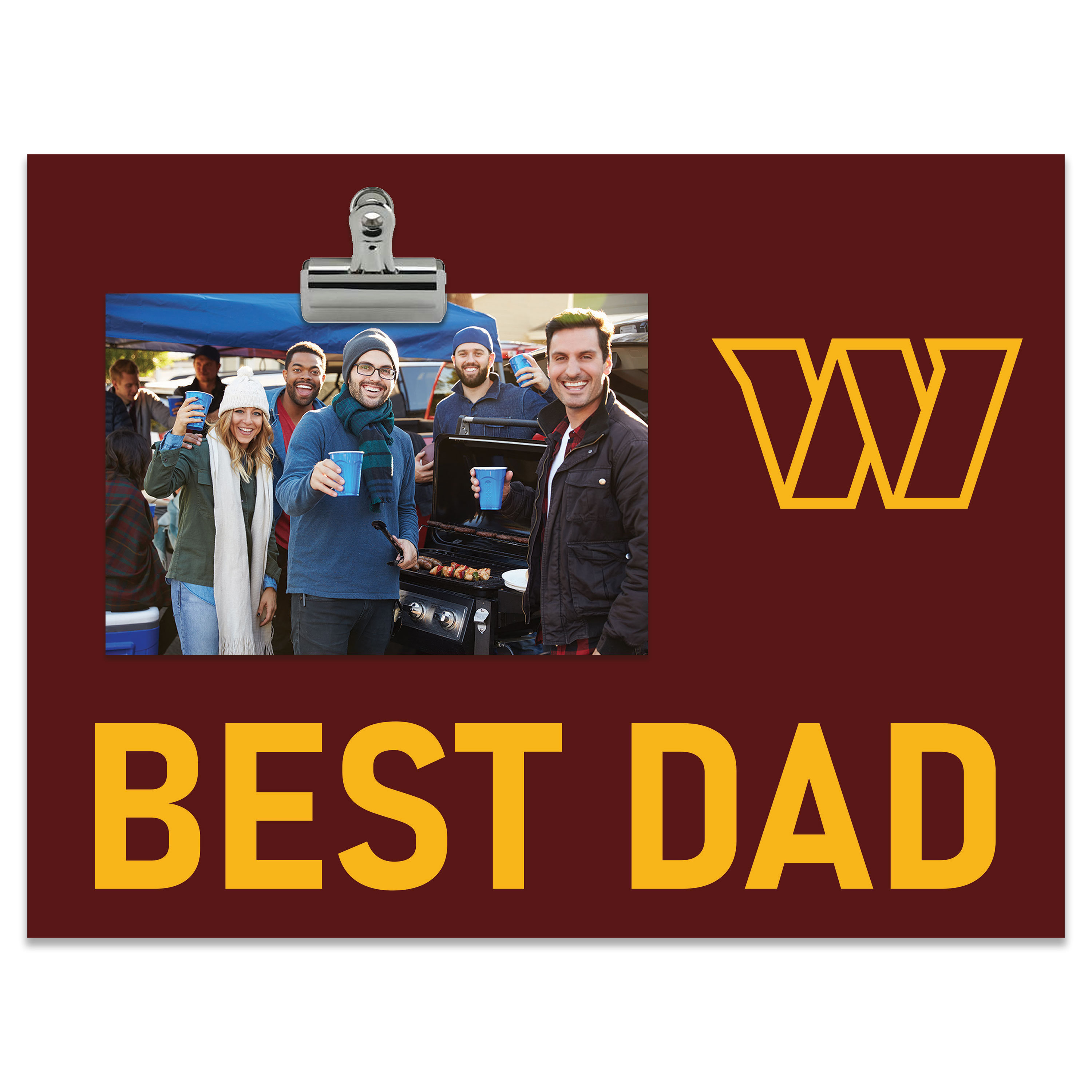 Fan Creations Washington Commanders Bright Line - Best Dad Clip Frame ...