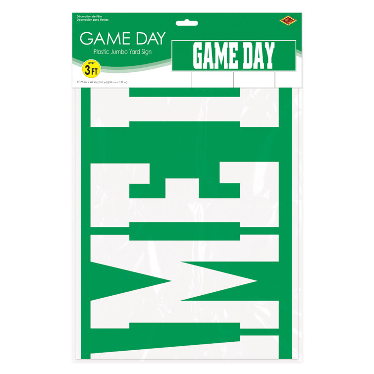 The Beistle Company Plastic Jumbo Game Day Yard Sign - Wayfair Canada