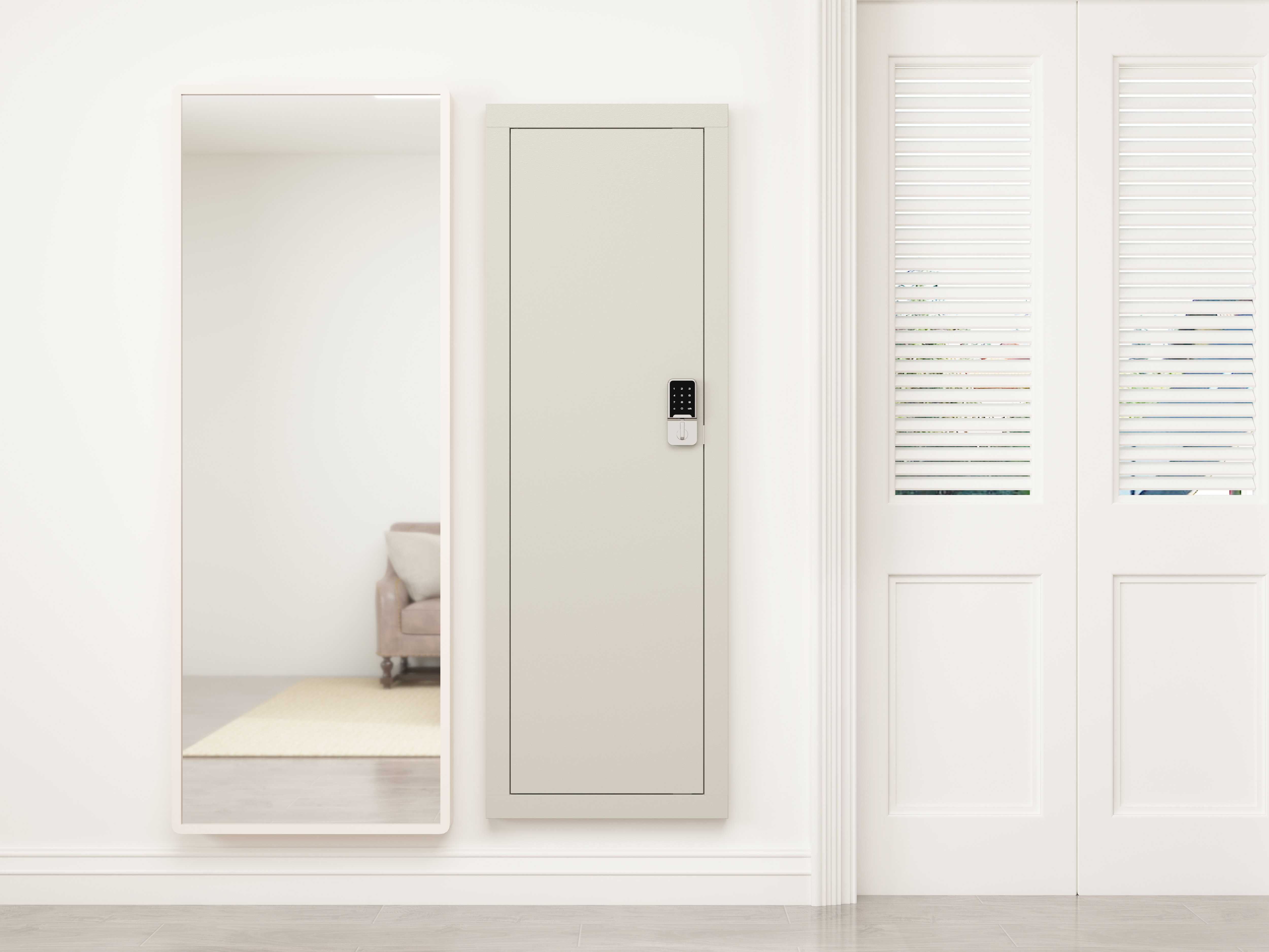 Kaer 53" Wall Gun Safe, Gun Safes & Cabinets, Hidden Wall Safes for ...