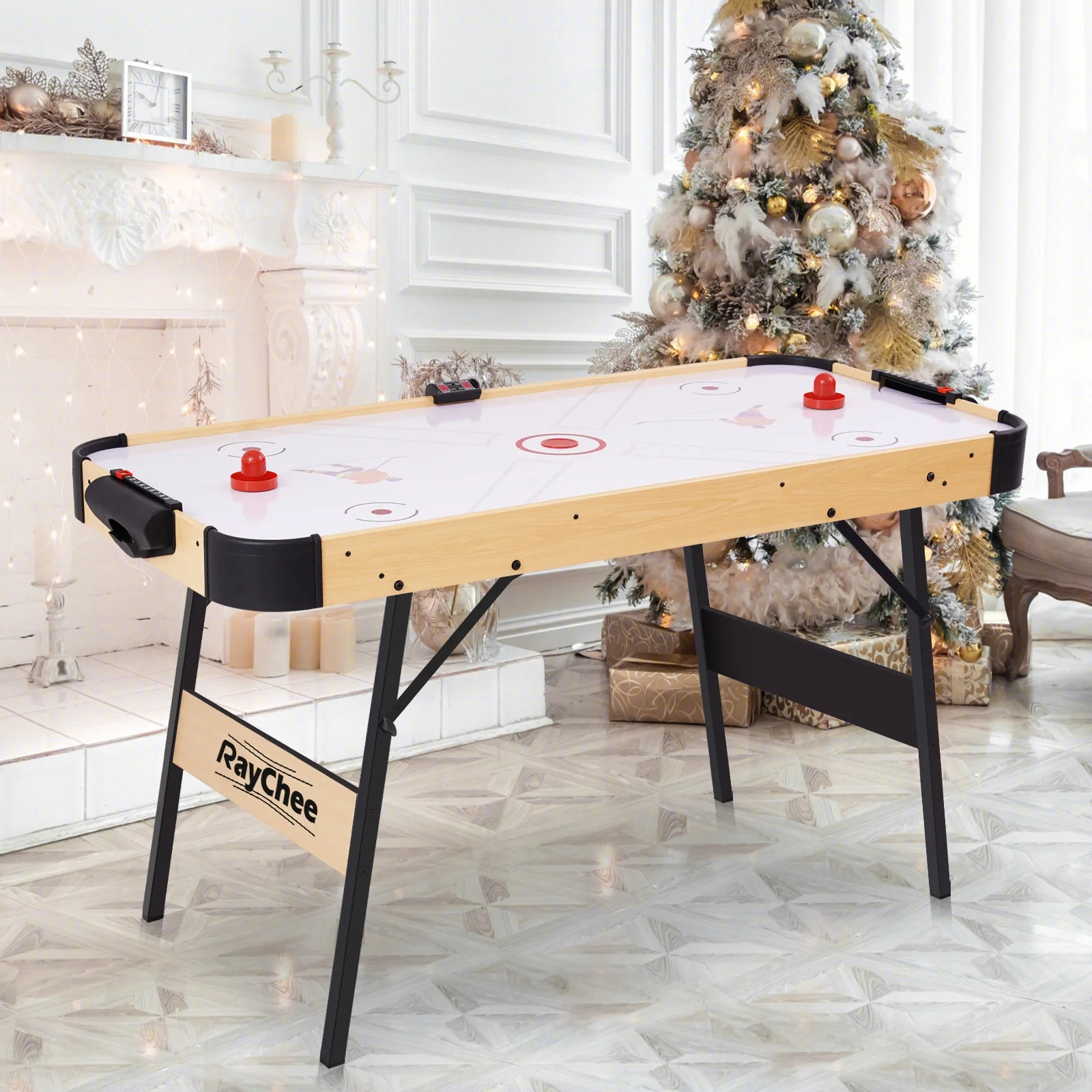 Raychee Premium Air Hockey Table Set With Stronger Motor, Durable Metal ...
