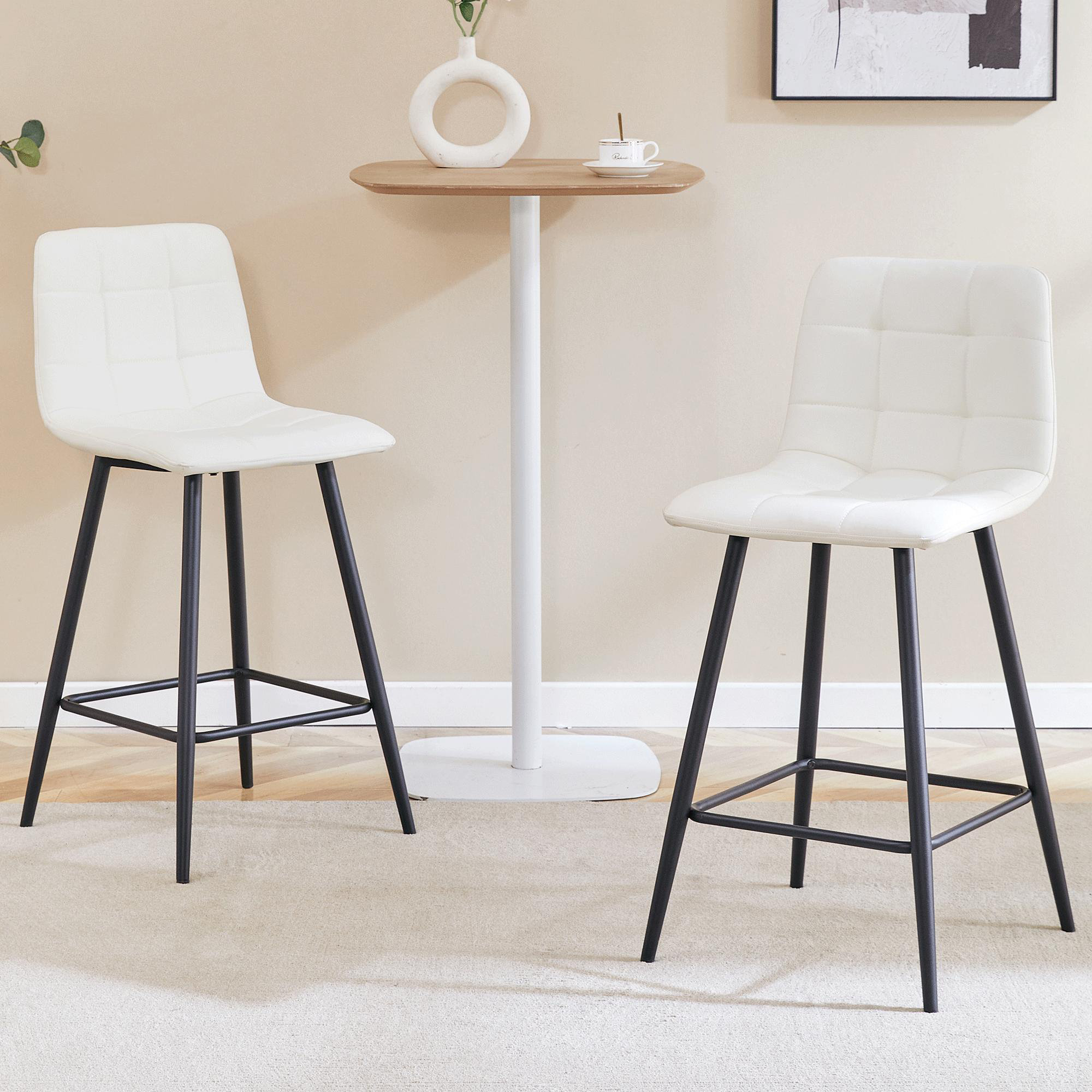 Ivy Bronx Modern Stylish Bar Stool Set of 2 | Wayfair
