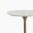 Joss & Main Brunson Genuine Marble Pedestal End Table | Joss & Main