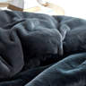 Coma Inducer Chunky Bunny Faded Black Faux Fur Coma Inducer Oversized ...
