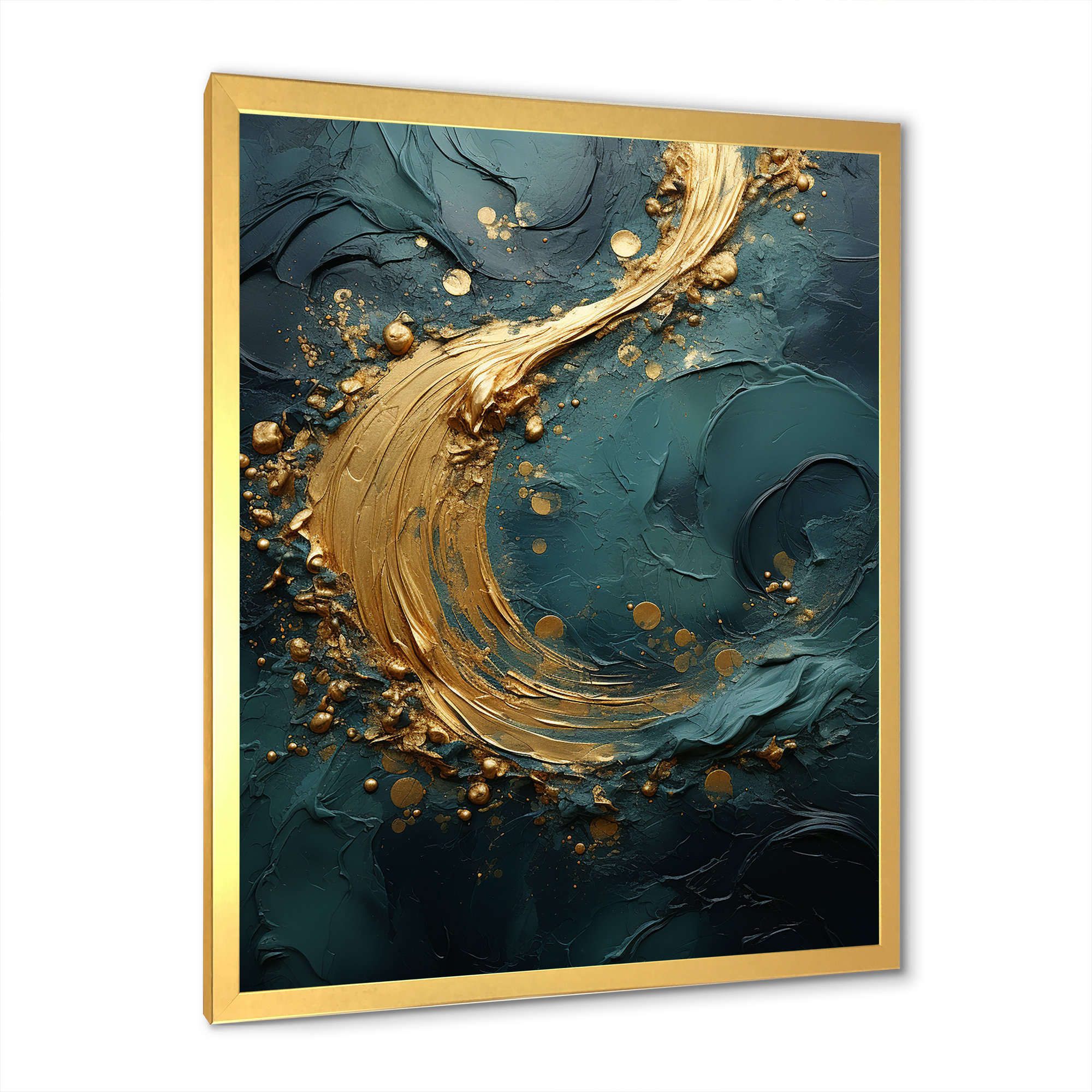 Mercer41 Midas Forest Spirals Framed On Canvas Print | Wayfair