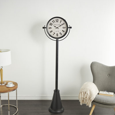 black standing clock
