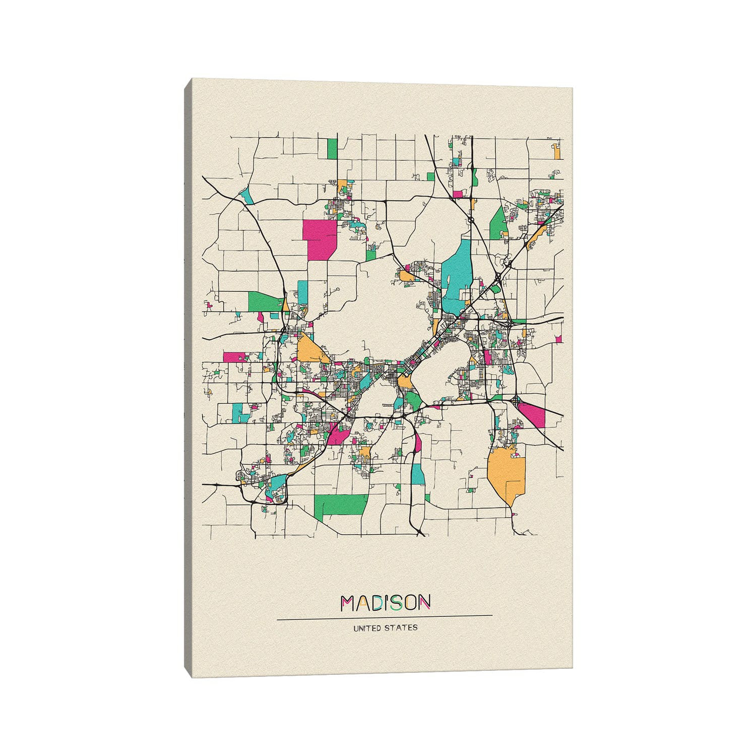 East Urban Home Madison, Wisconsin Map by Ayse Deniz Akerman - Gallery ...