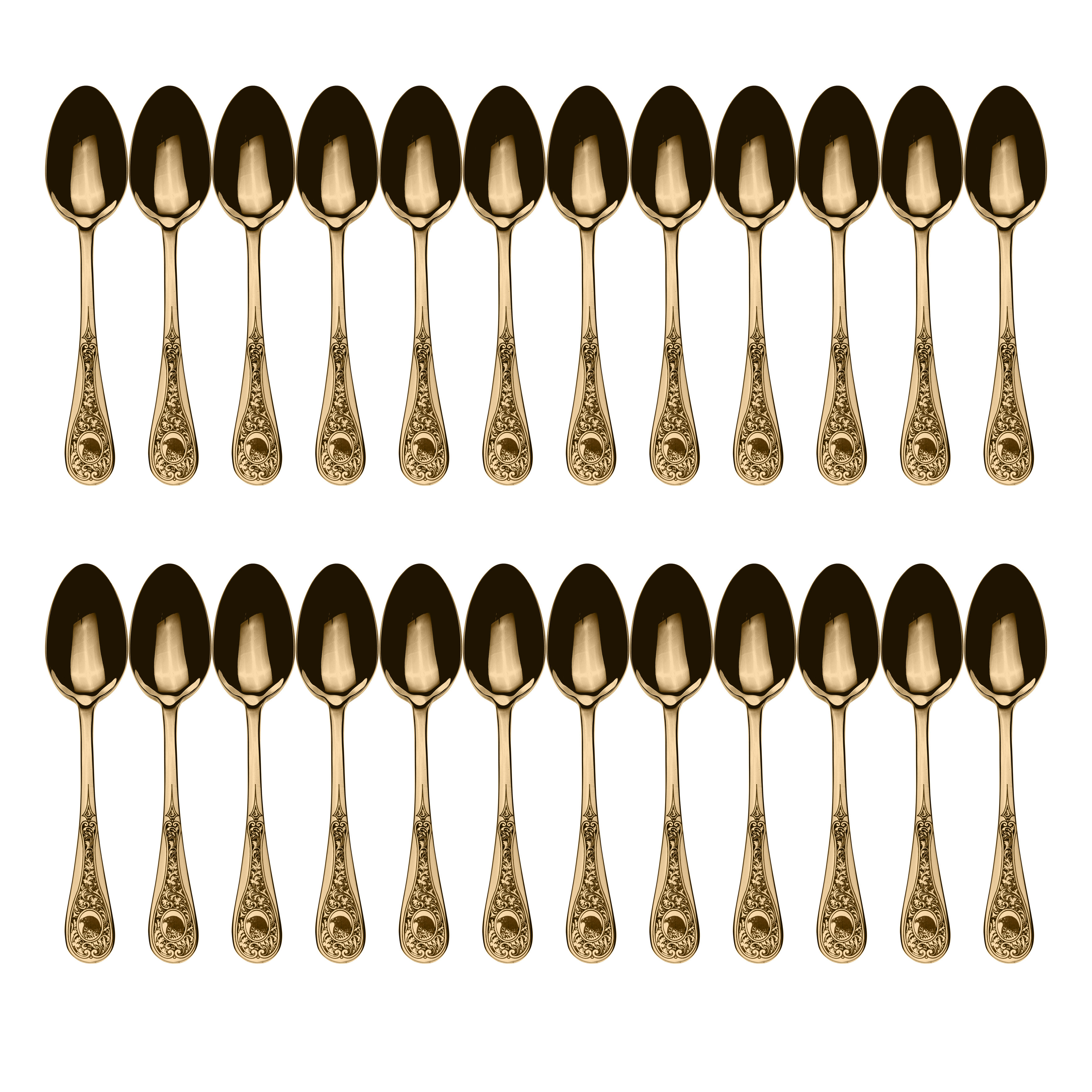 MEPRA Diana Table Spoon - 24 Pieces - Gold | Perigold