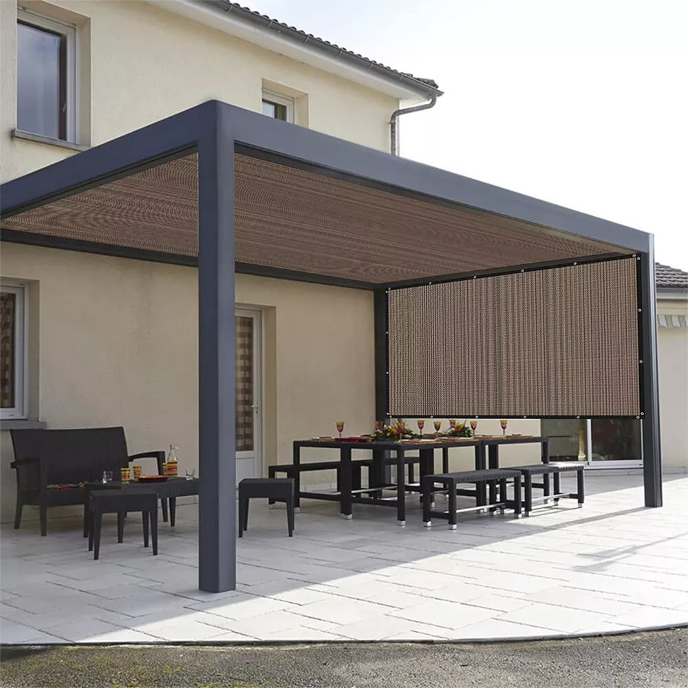 HOMEYA Sun Shade Sail Canopy Shelter Mesh Cover For Patio Yard Pool ...