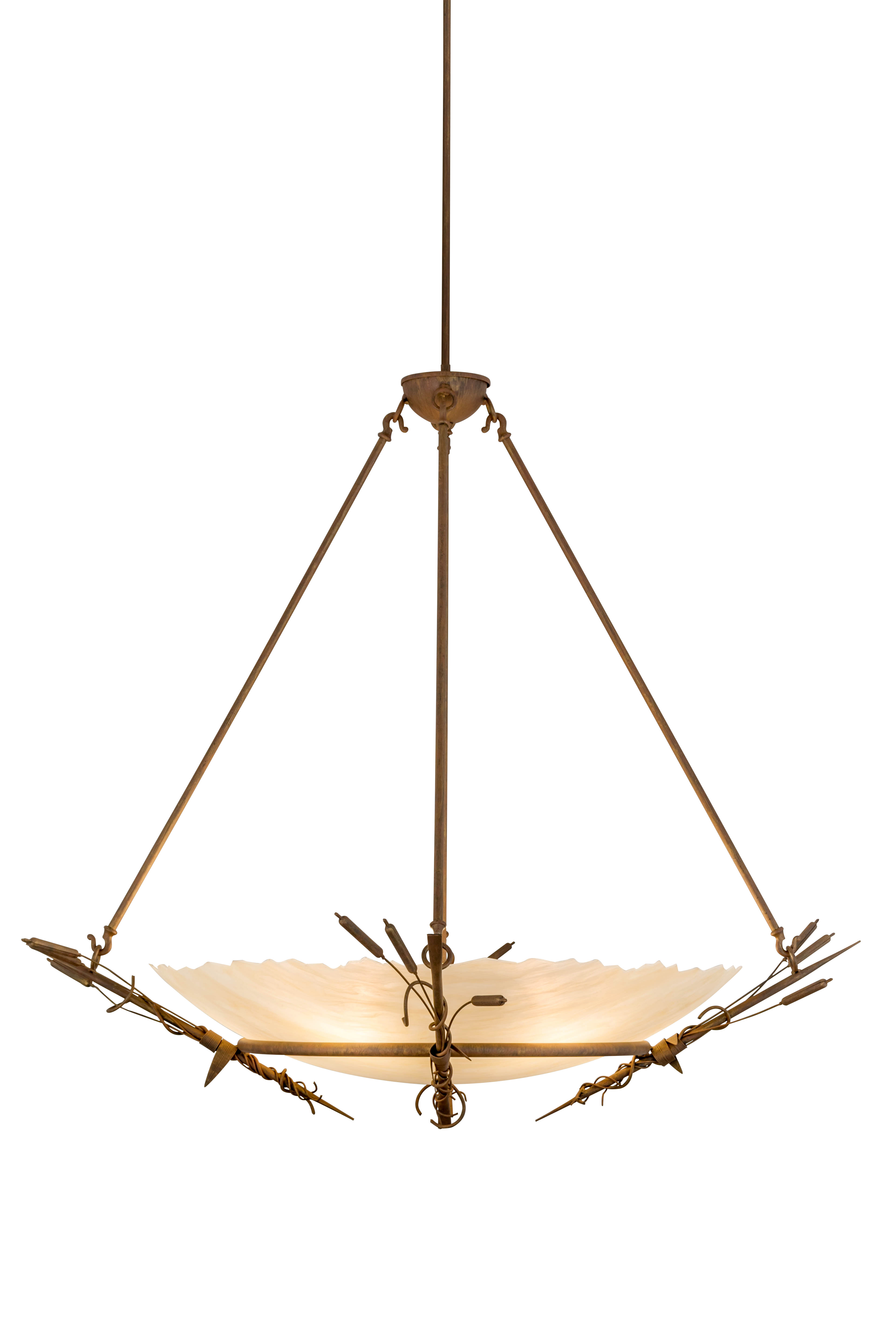 2nd Ave Lighting Cattail 6 - Light Unique / Statement Bowl Pendant ...