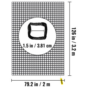 VEVOR Climbing Cargo Net, Playground Climbing Cargo Net, Polyester ...