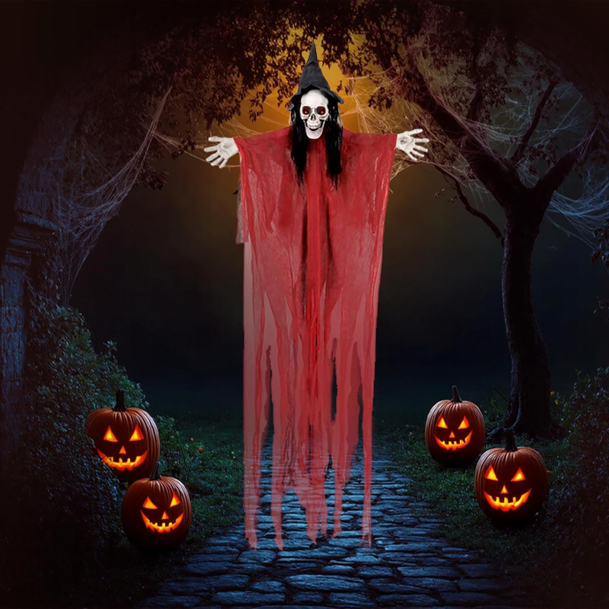 The Holiday Aisle® Halloween Decoration Outdoor Life-Size 6.5Ft ...