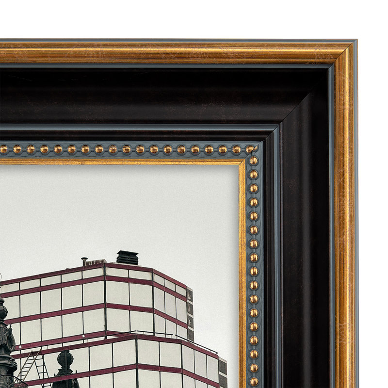 Winston Porter Black Gold Poster Frame Without Mat | Wayfair