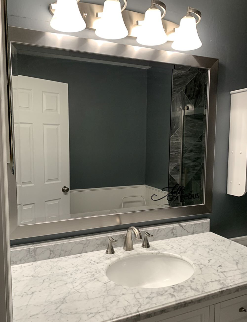 Wade Logan® Shmuel Wood Framed with Safety Backing Ideal for Bathroom ...