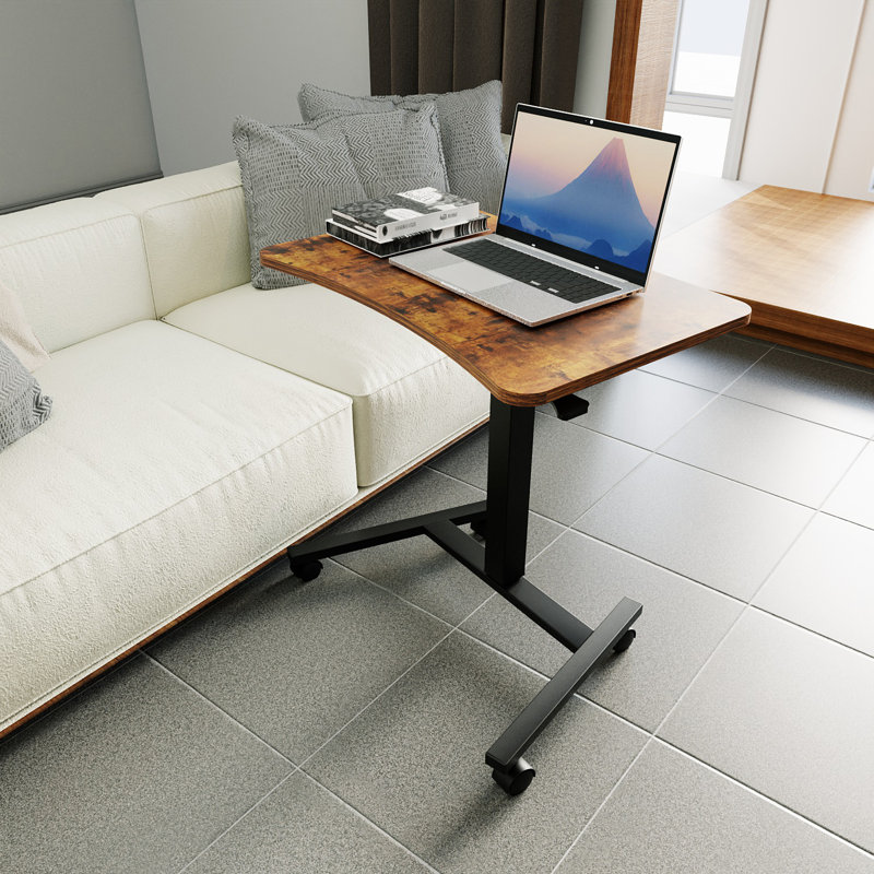 Inbox Zero Loncosky 28" Single Leg Gas Pneumatic Height Adjustable ...