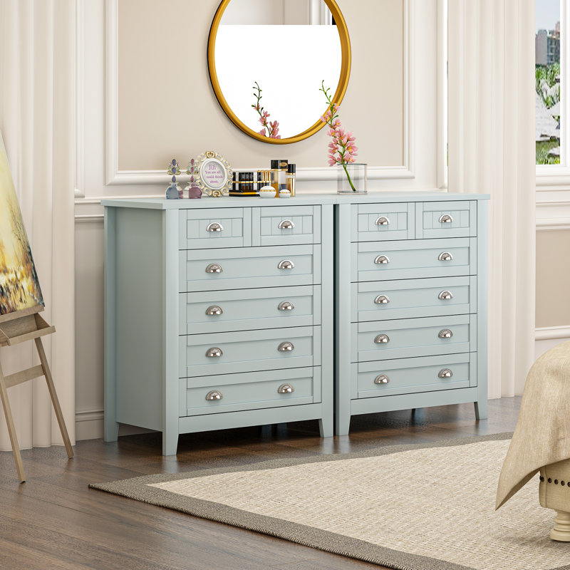 Red Barrel Studio® Fitzke Dresser for Bedroom, Chest of Drawers, 6 ...