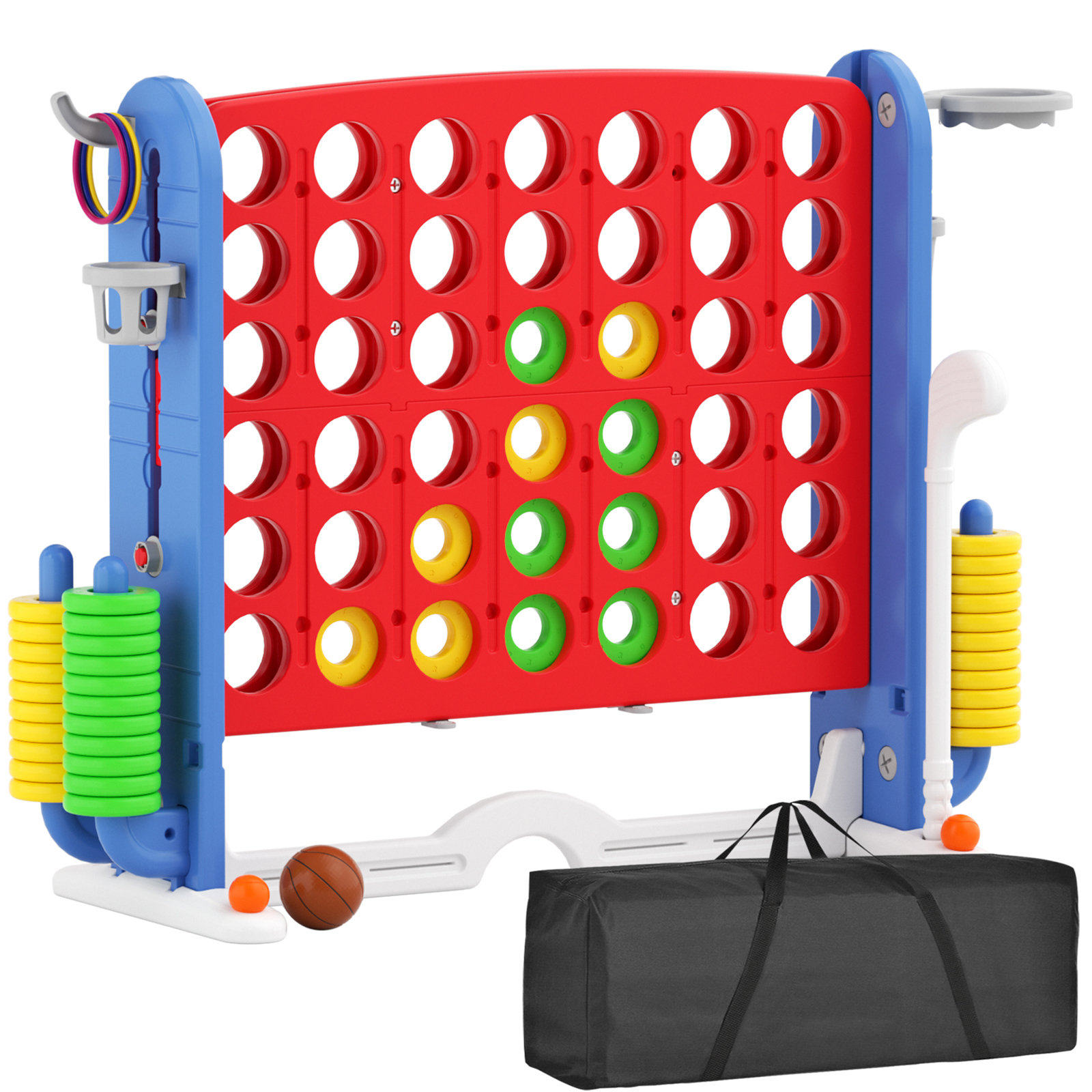 GLAF Jumbo 4-To-Score Giant Game with Golf Play and Carrying Case ...