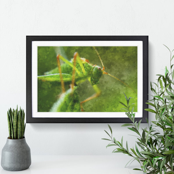 East Urban Home Grasshopper Vol.2 - Picture Frame Painting | Wayfair.co.uk