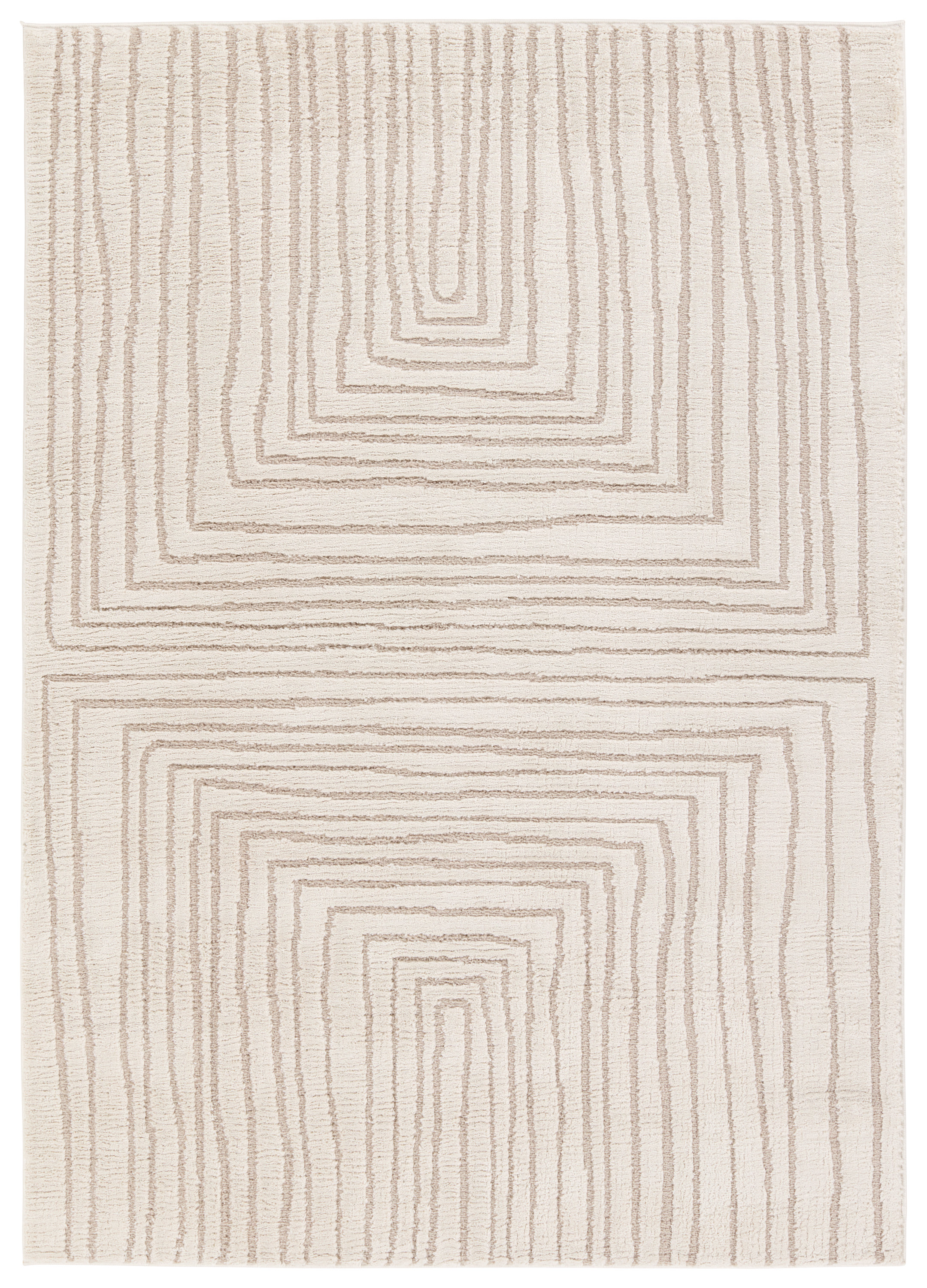 AllModern Quillan Striped Ivory/ Beige Rug & Reviews | Wayfair