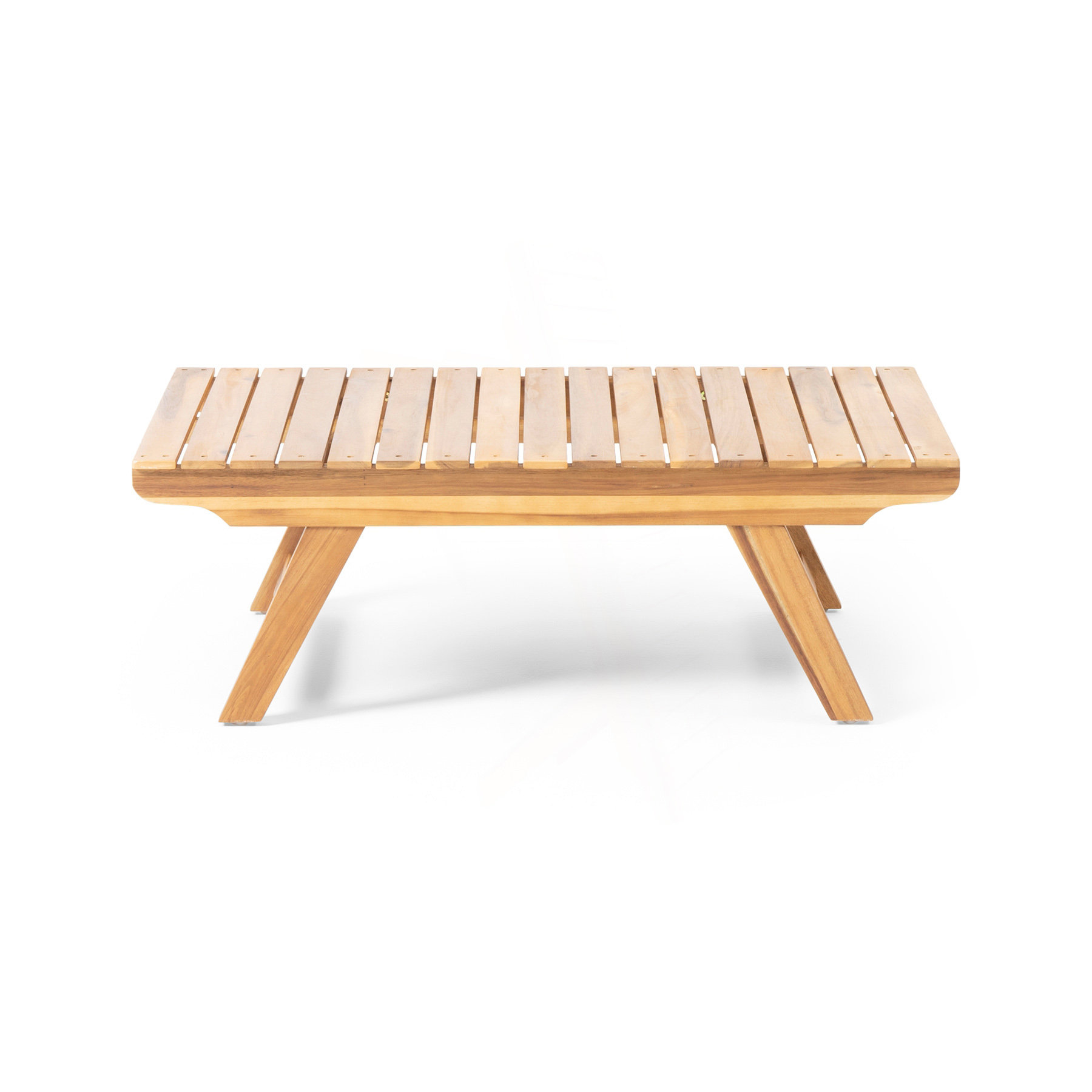 Highland Dunes Open Slat Design Coffee Table | Wayfair