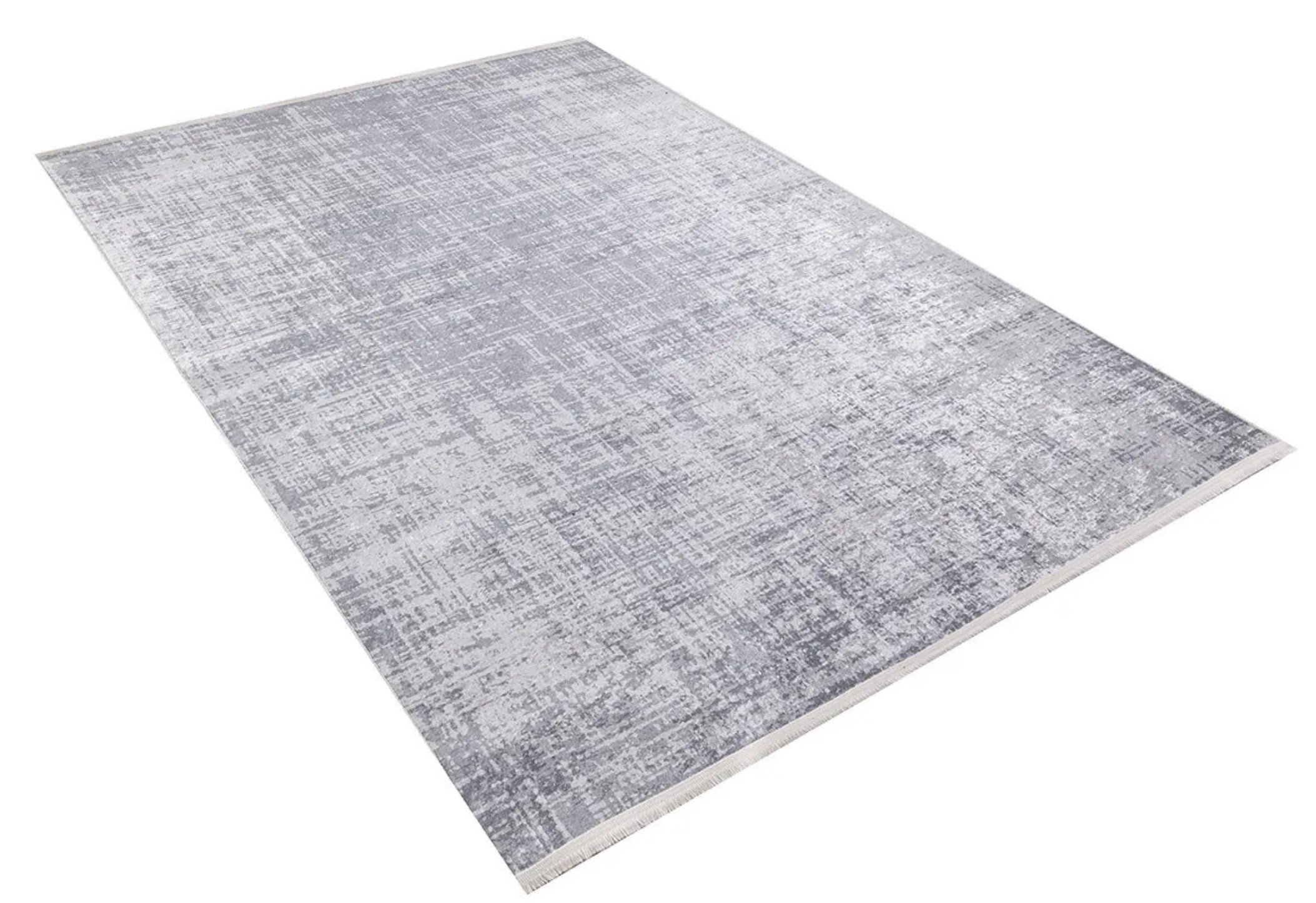 17 Stories Aiham Grey Modern Polyester Digital Print Area Rug | Wayfair