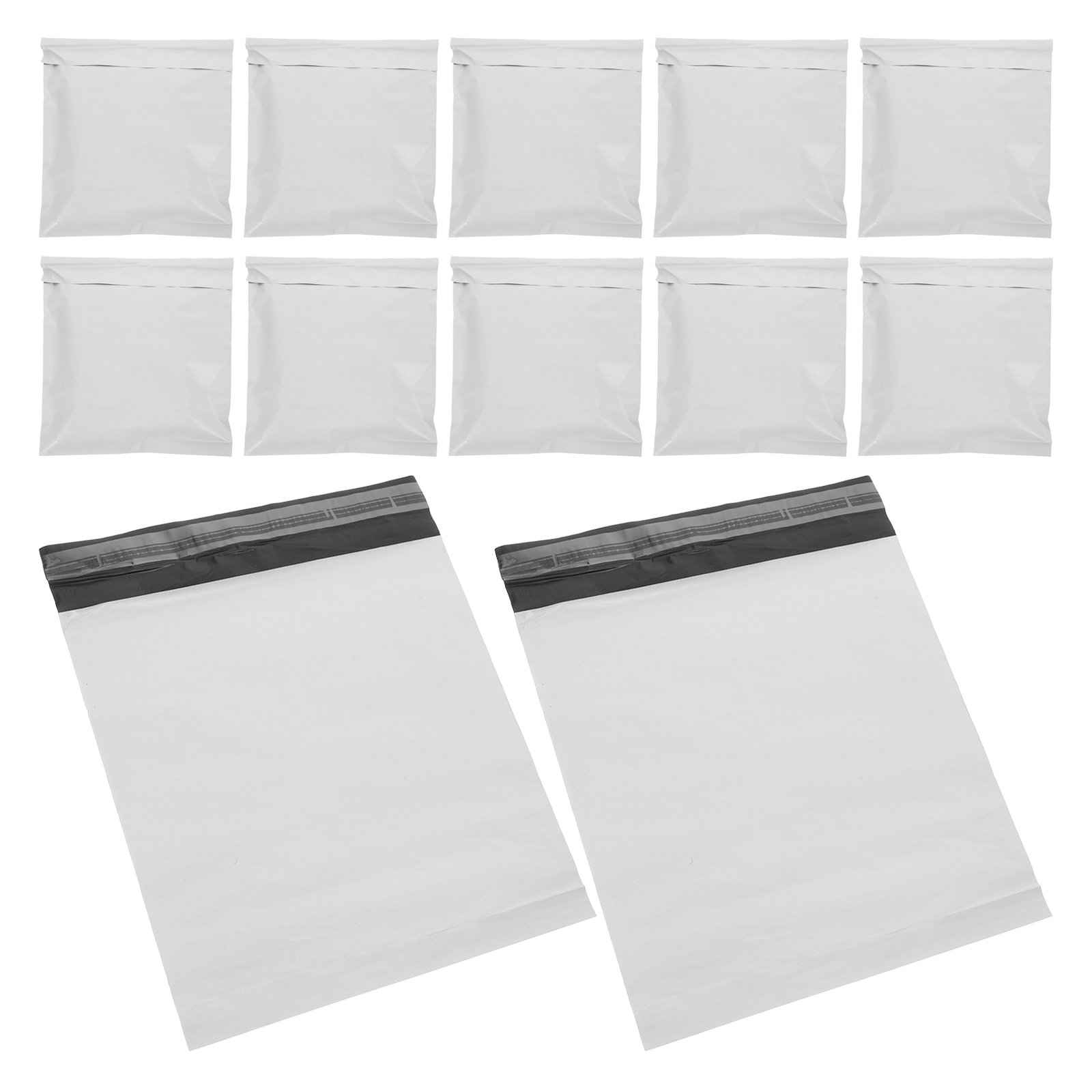 Rebrilliant 100Pcs Waterproof Express Delivery Packing Bags White Self ...