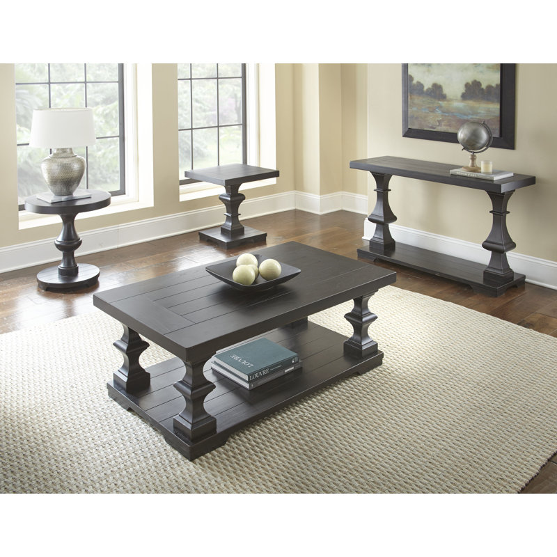 Canora Grey Saralou Solid Wood Top Pedestal End Table & Reviews | Wayfair