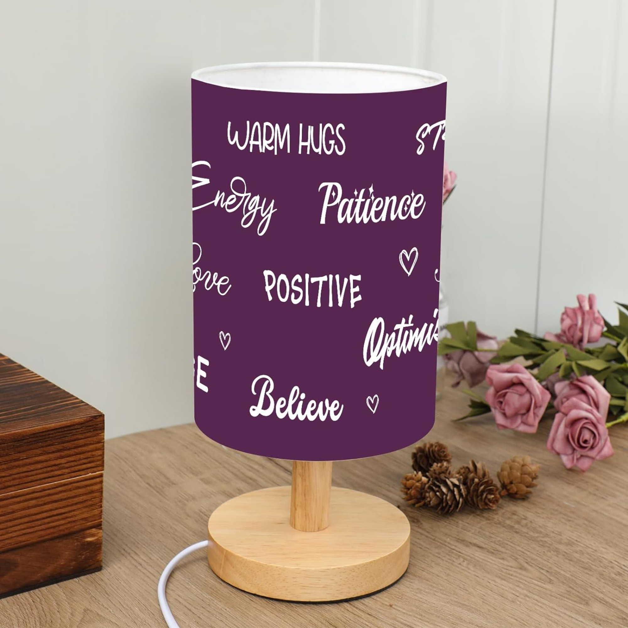 Latitude Run® Bedside Table Lamp, Gift For Patient After Surgery With ...