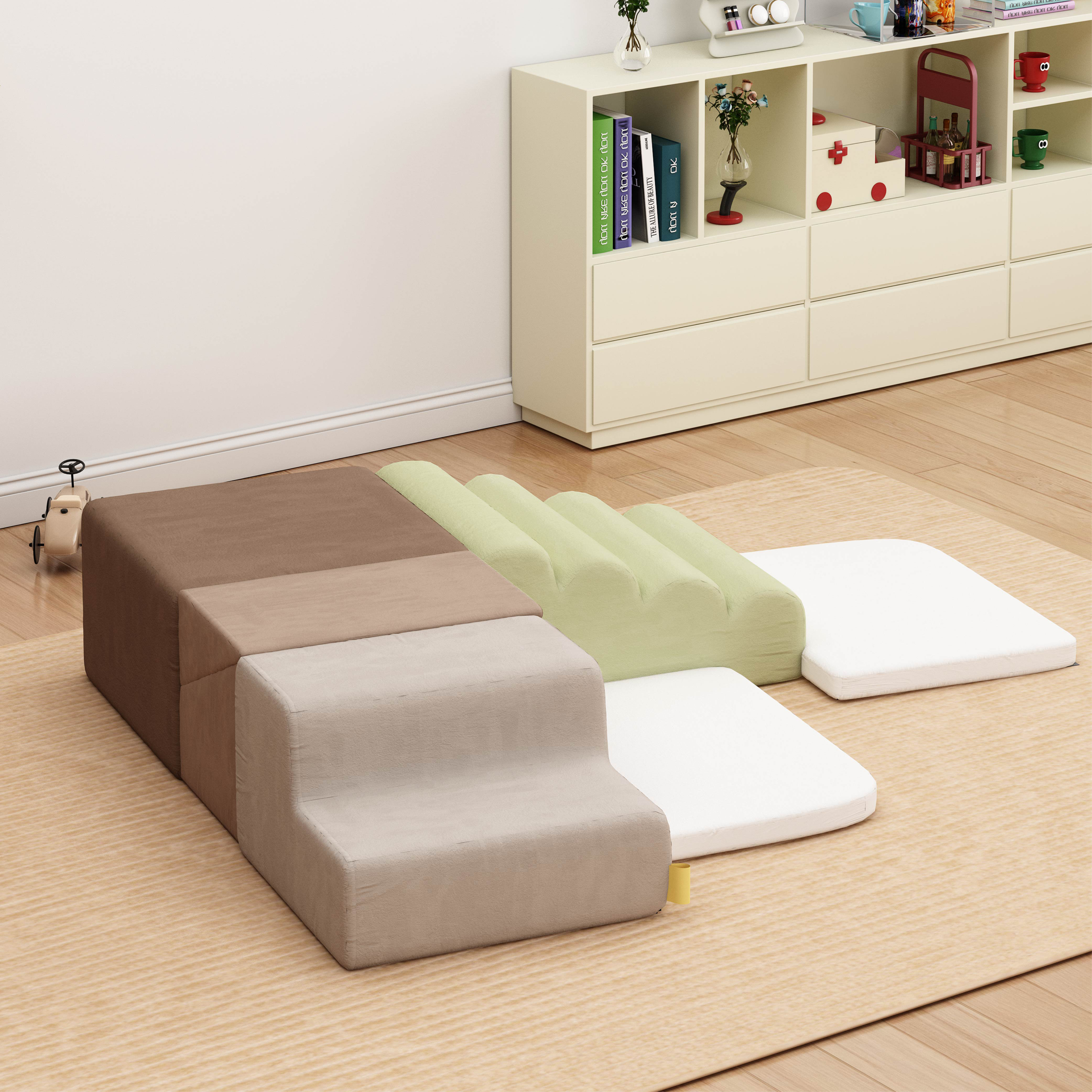 BENOSS 6 Pcs Foam Climbers, Foam Climbing Blocks, Soft Play Equipment ...